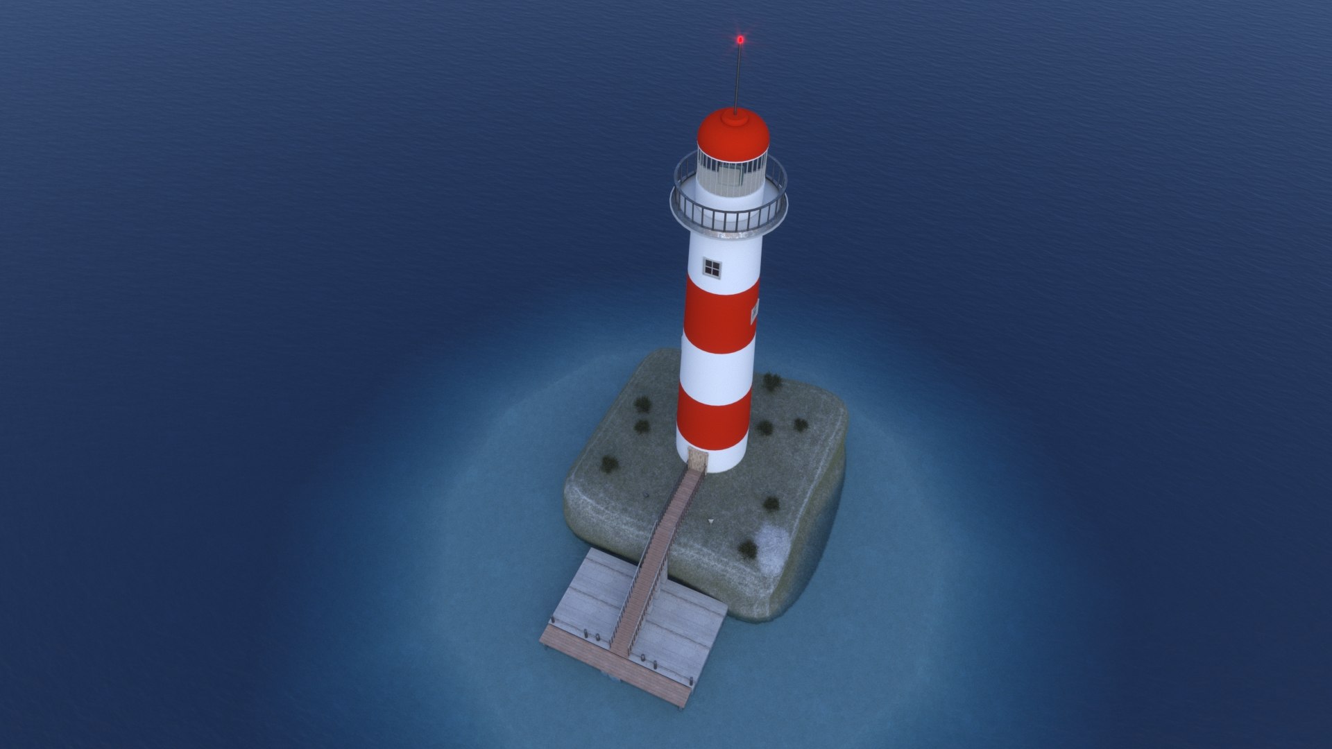 Island lighthouse 3D model - TurboSquid 1600316