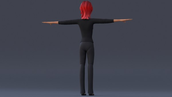 3D violet cartoon character - TurboSquid 1601034