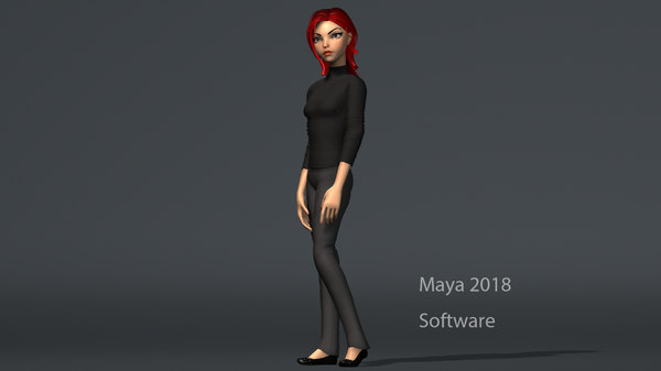 3D violet cartoon character - TurboSquid 1601034