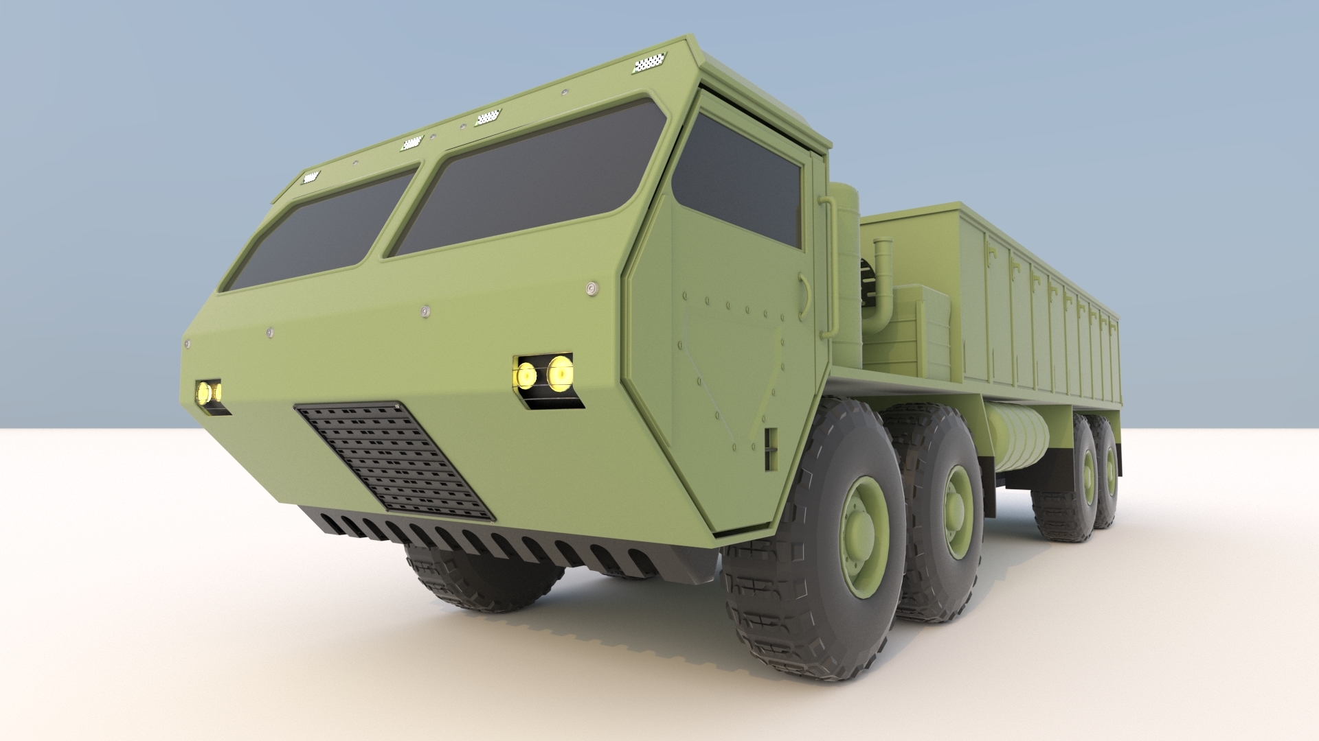modelo 3d Camión militar - TurboSquid 1600565