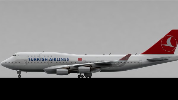 Boeing 747 turkish airlines model - TurboSquid 1600618
