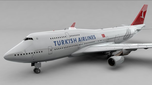 Boeing 747 turkish airlines model - TurboSquid 1600618