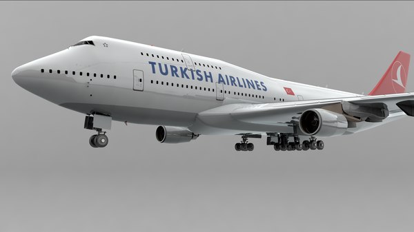 Boeing 747 turkish airlines model - TurboSquid 1600618