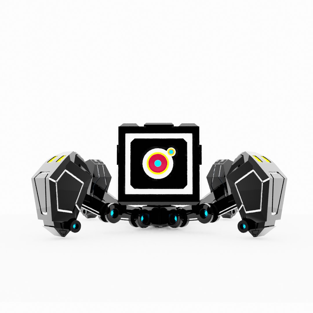 Quad pod robot guns 3D model - TurboSquid 1600719