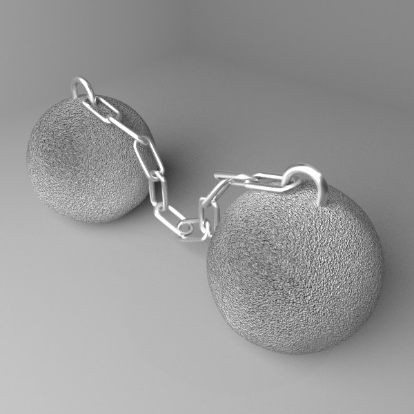 Cannonball - chain-shot 3D model - TurboSquid 1600765