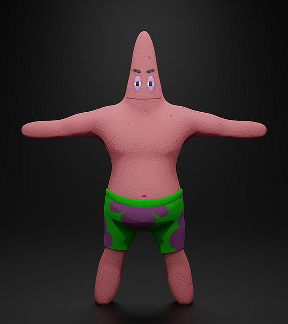 Patrick star 3D model - TurboSquid 1600809