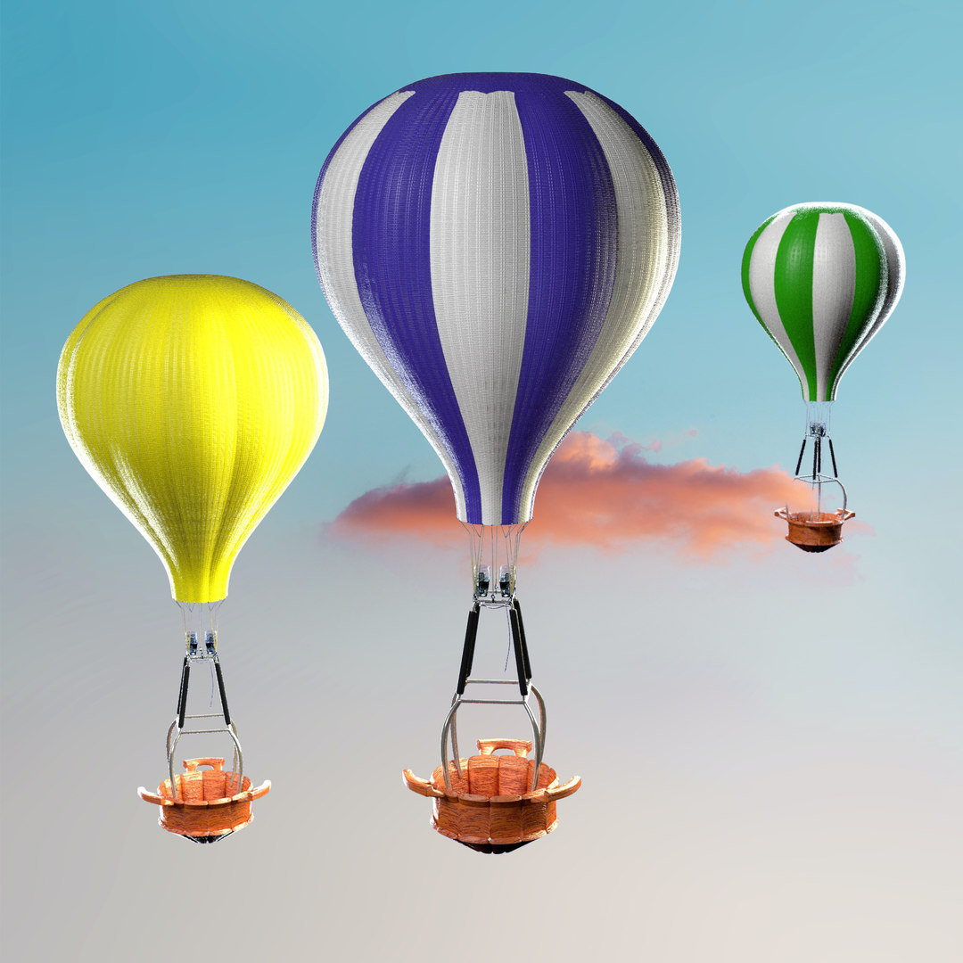 Hot air balloon 3D model - TurboSquid 1600921