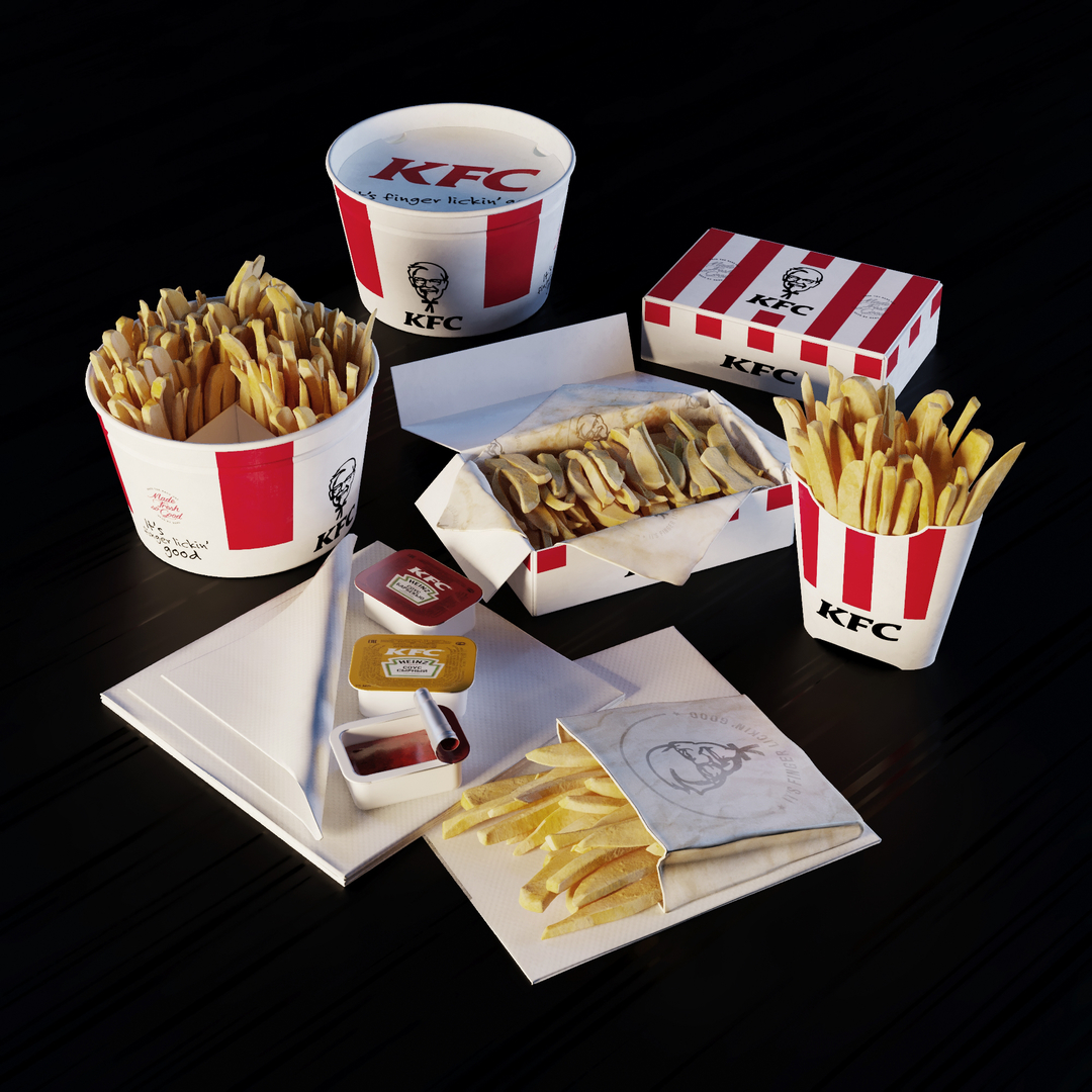 3D kfc - TurboSquid 1600952