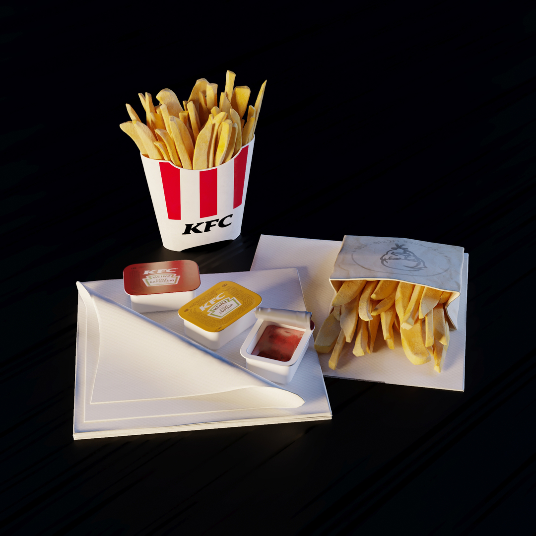 3D kfc - TurboSquid 1600952