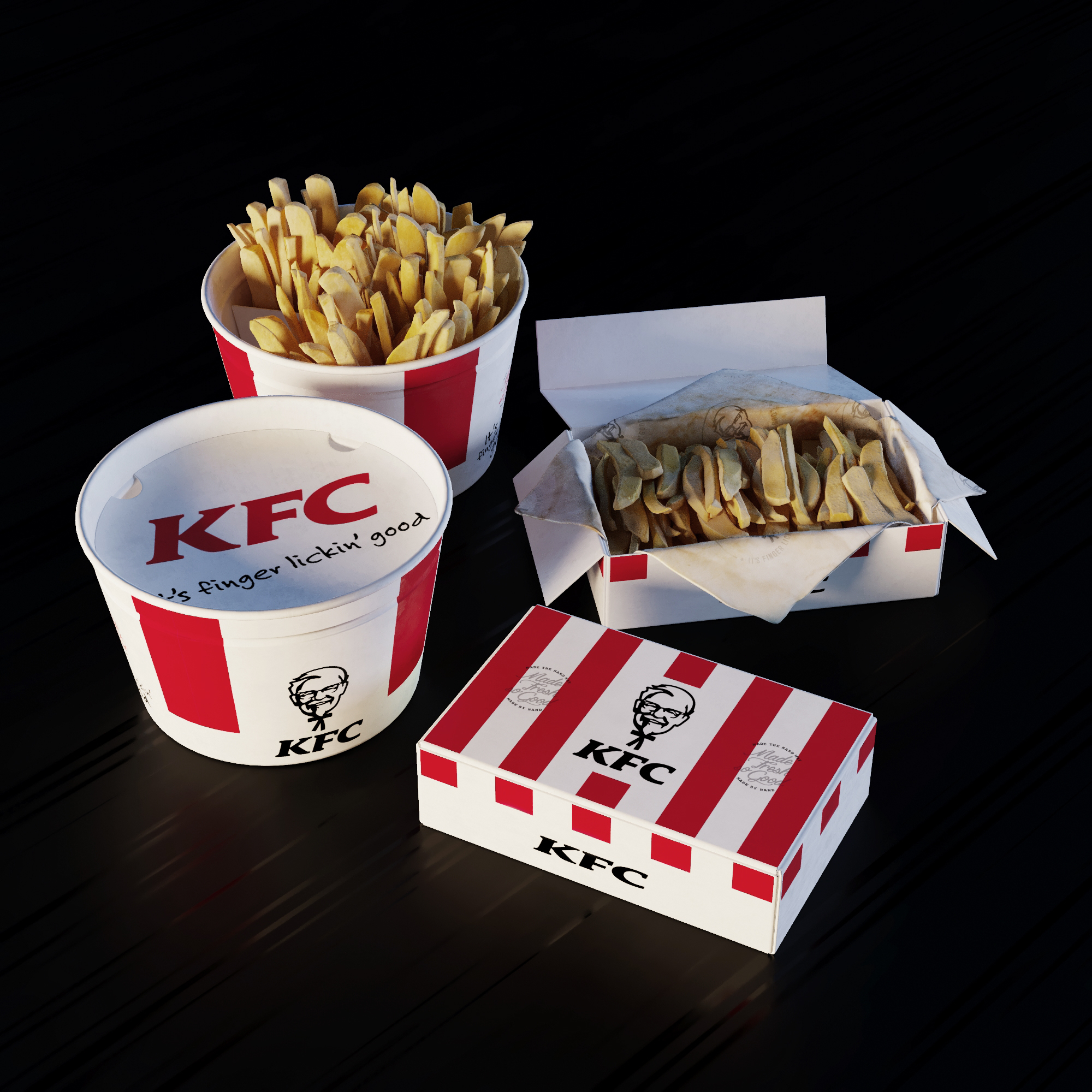 3D kfc - TurboSquid 1600952