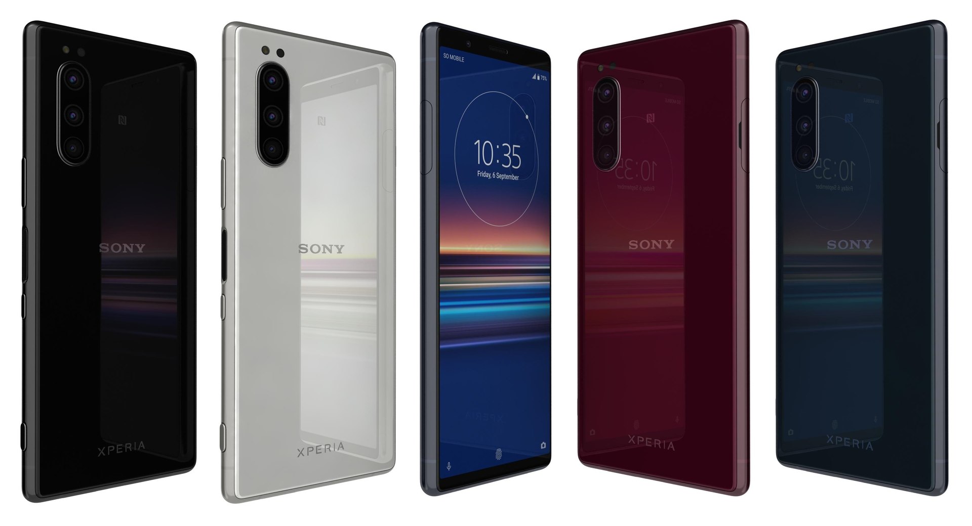 Sony xperia 5 colors 3D - TurboSquid 1601112
