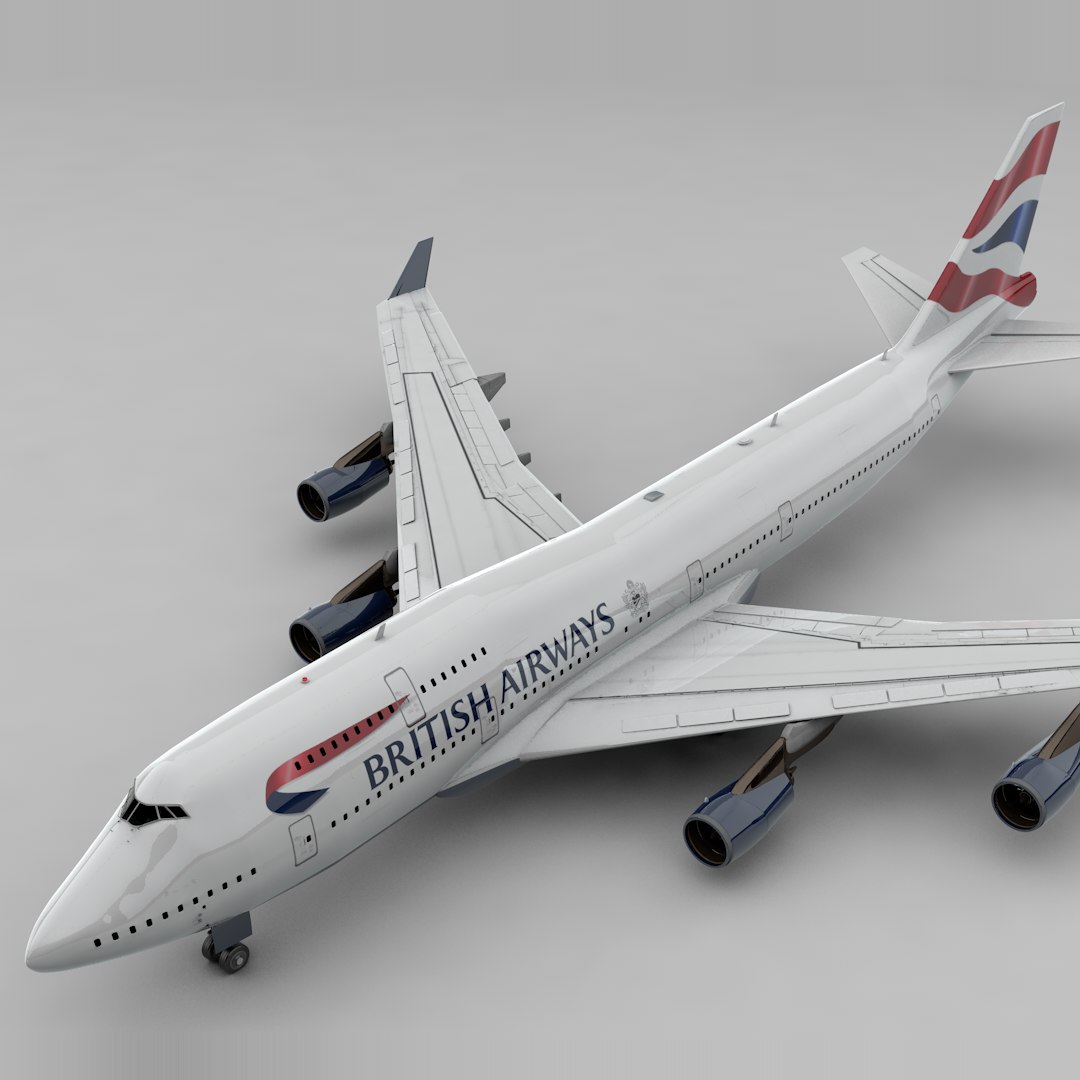 Boeing 747 british airways model - TurboSquid 1601172