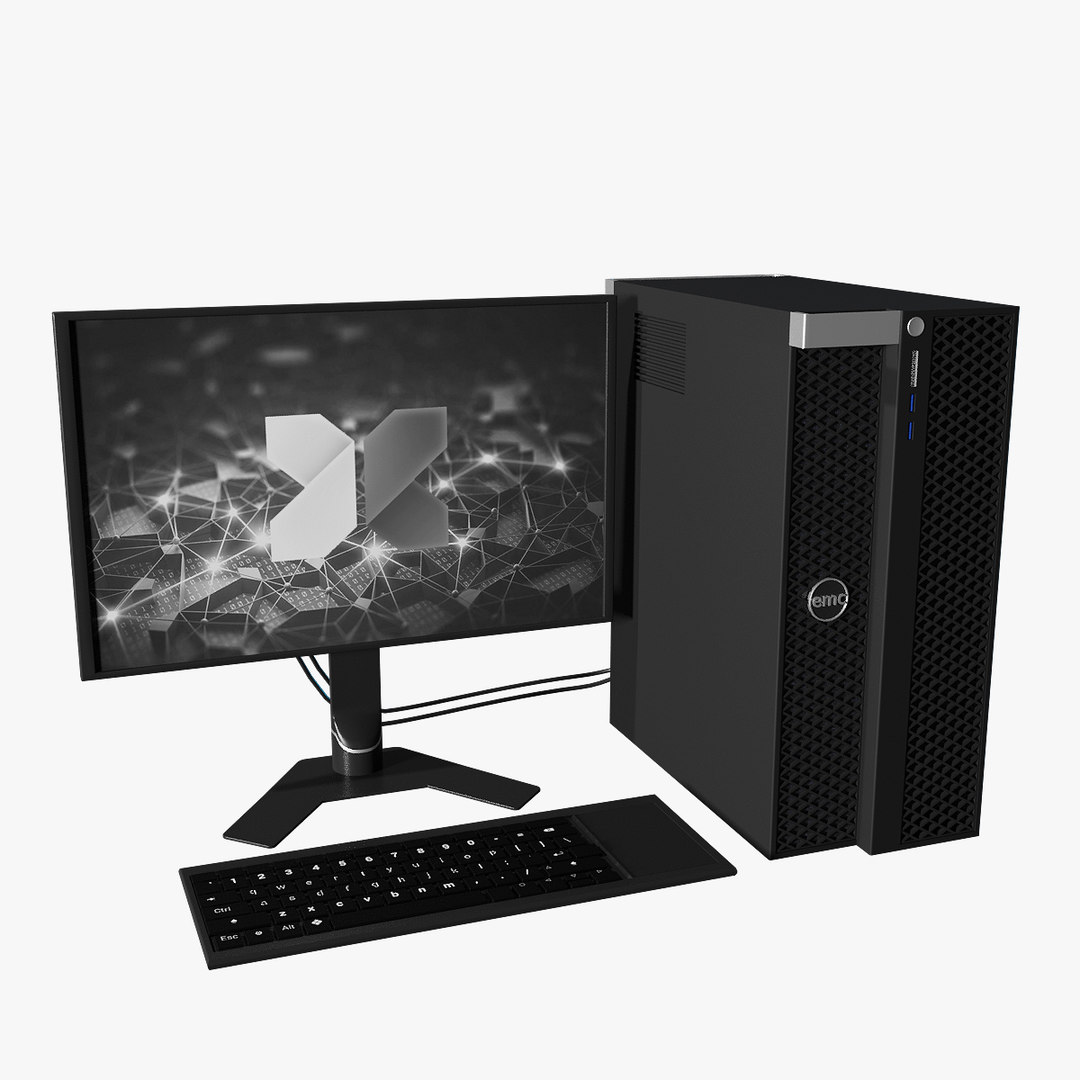Desktop pc 3D model - TurboSquid 1601143