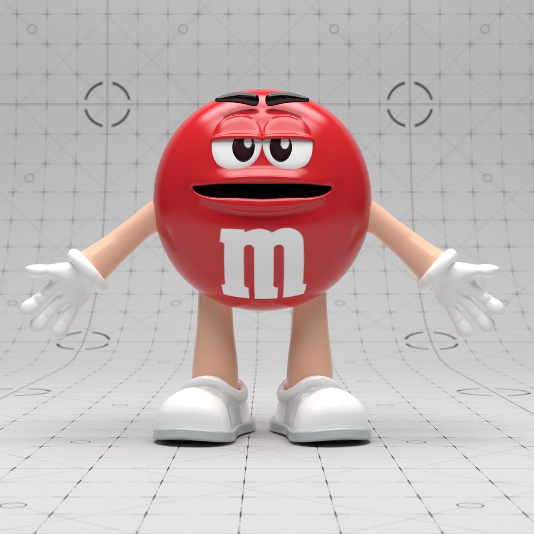 S character red 3D model - TurboSquid 1601176