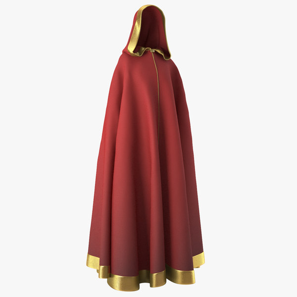 Medieval hooded cloak 3D model - TurboSquid 1601227