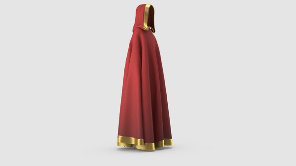 Medieval hooded cloak 3D model - TurboSquid 1601227