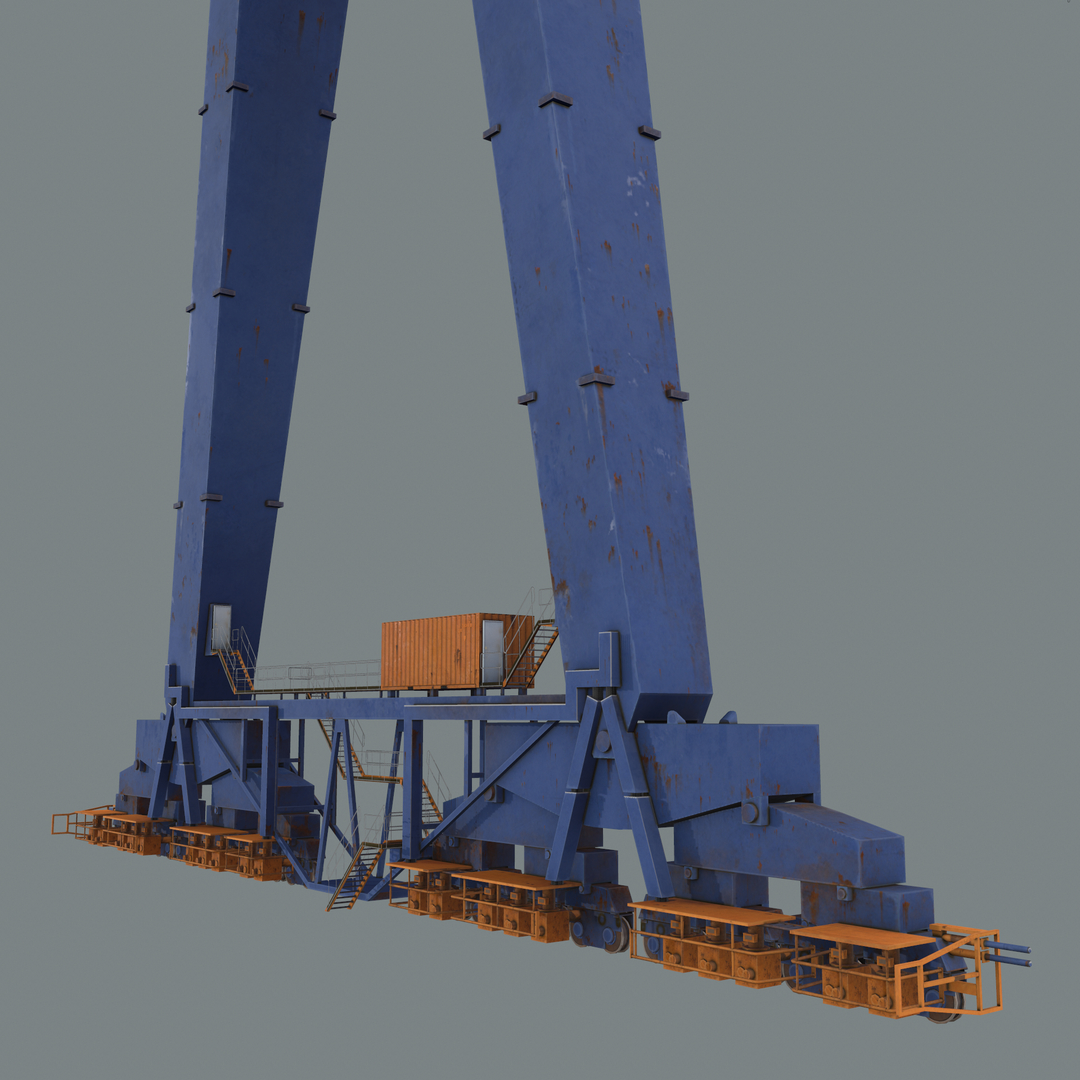 Real-time goliath gantry crane 3D - TurboSquid 1601280