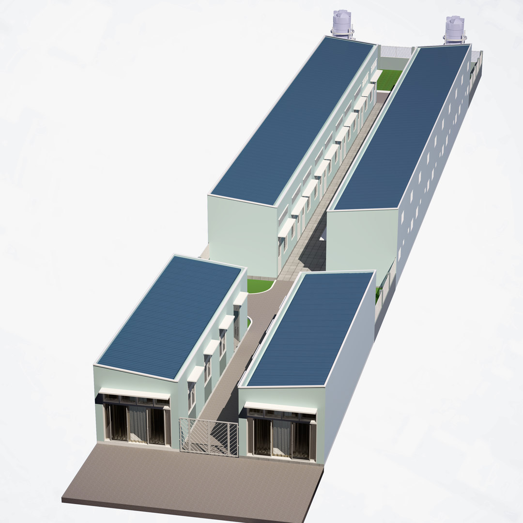 Social housing unit 3D model - TurboSquid 1601246