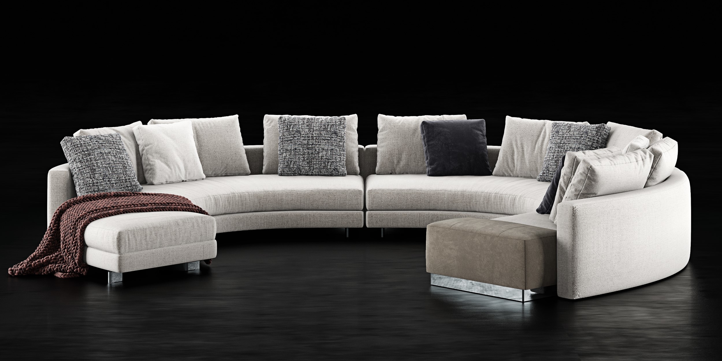Minotti daniels sofa 3D model - TurboSquid 1602762