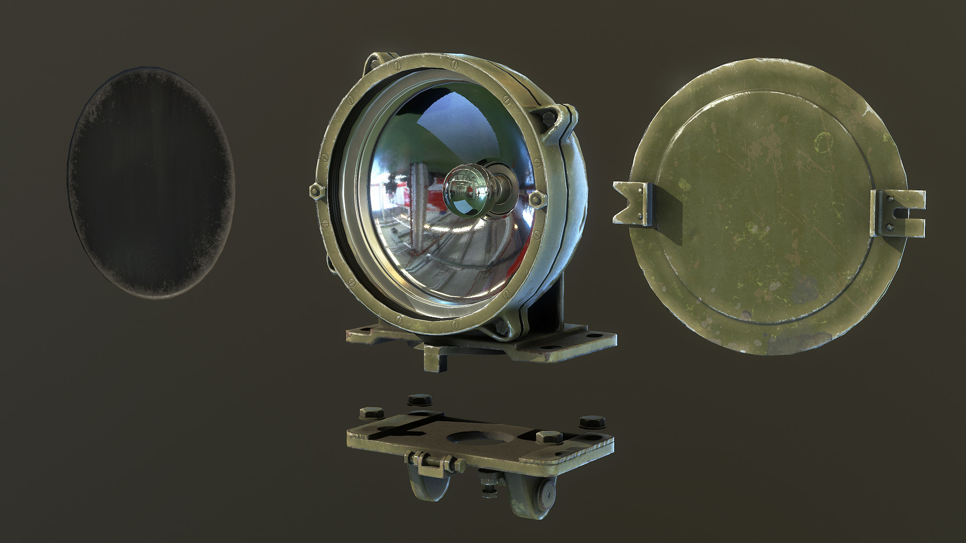 3D infra-red searchlight l-2g tanks model - TurboSquid 1601550