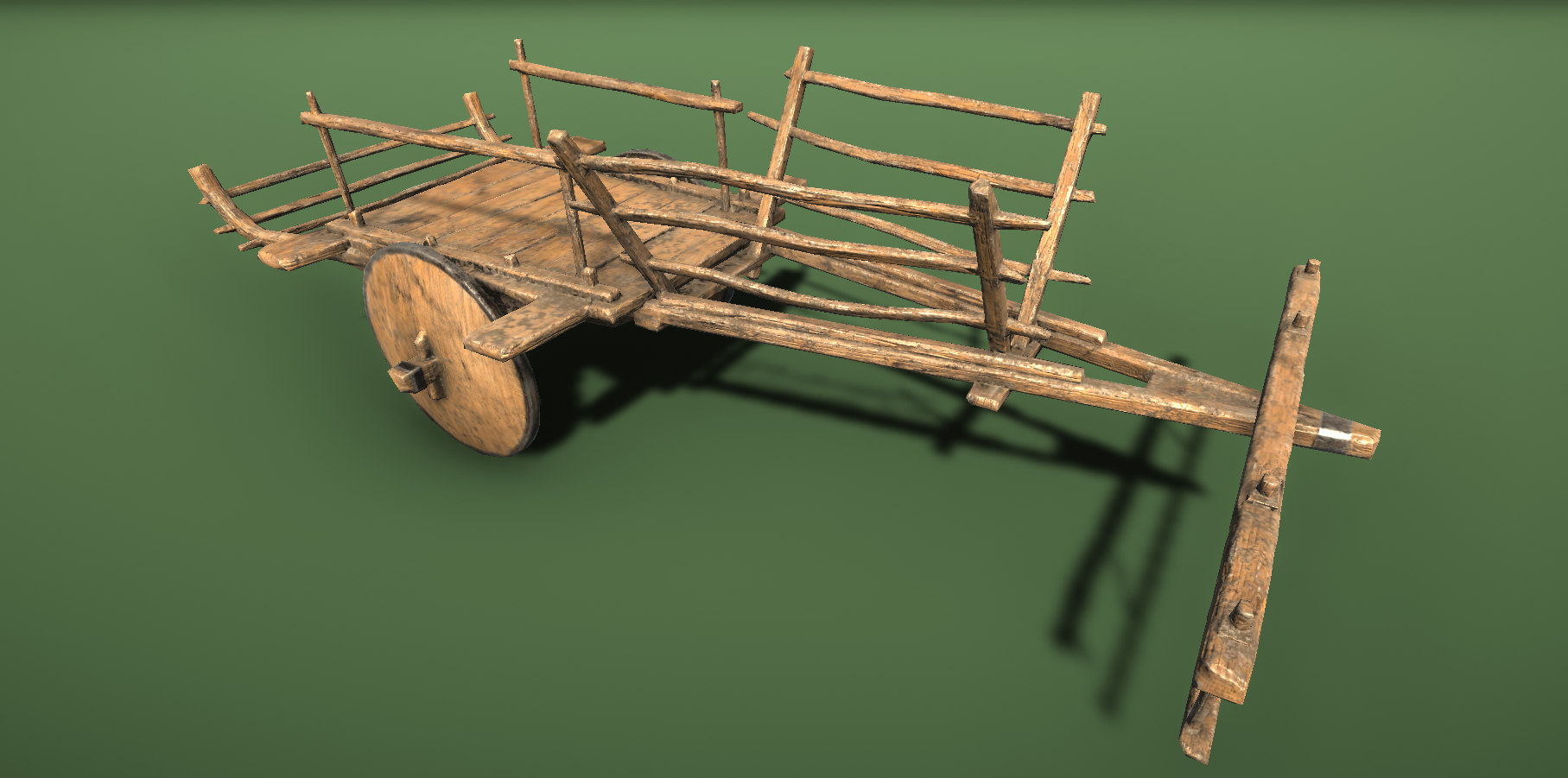 Old ox cart 3D - TurboSquid 1601588