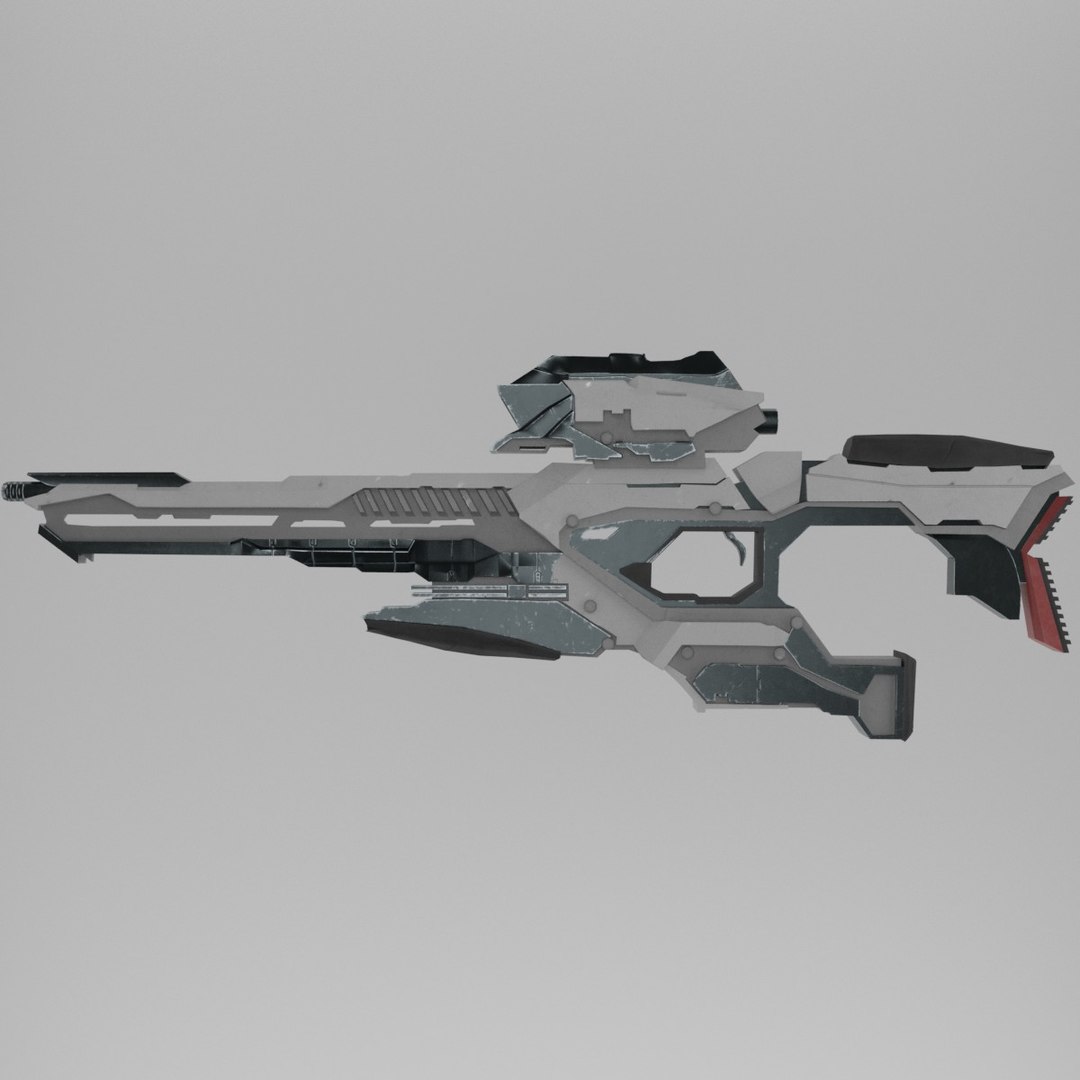 Sci fi gun 3D model - TurboSquid 1601600