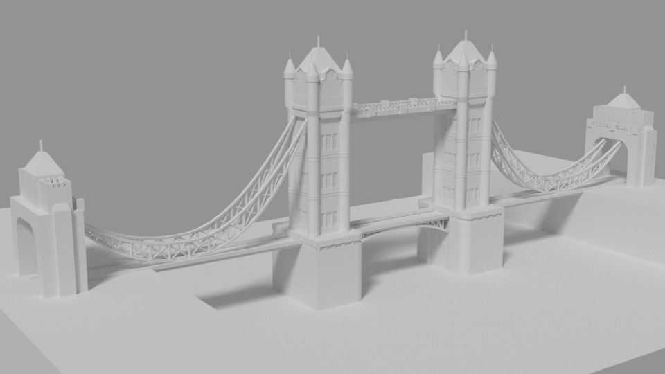 London tower bridge 3D model - TurboSquid 1601634