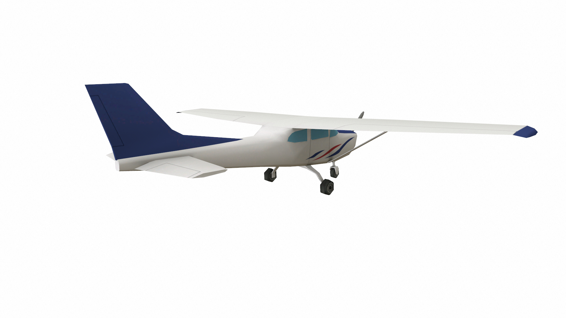 Free 3D airplane low-poly plane - TurboSquid 1601885