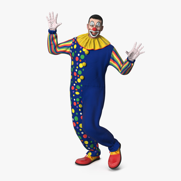 Funny Clown Dancing Pose 3D 모델 - TurboSquid 1602230