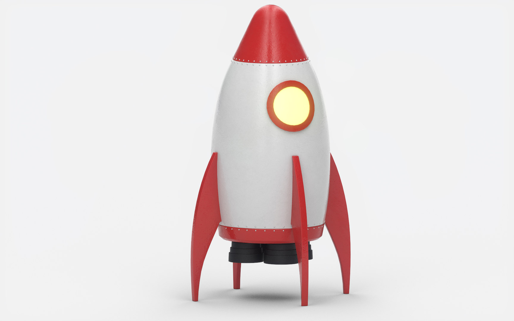 3D realistic cartoon rocket - TurboSquid 1602166