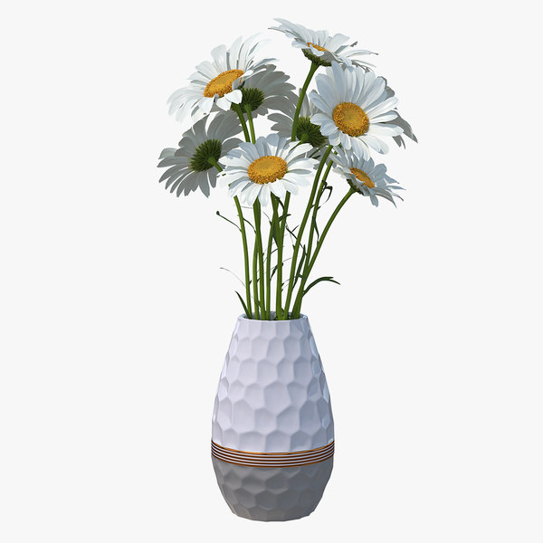 3d model daisy flowers