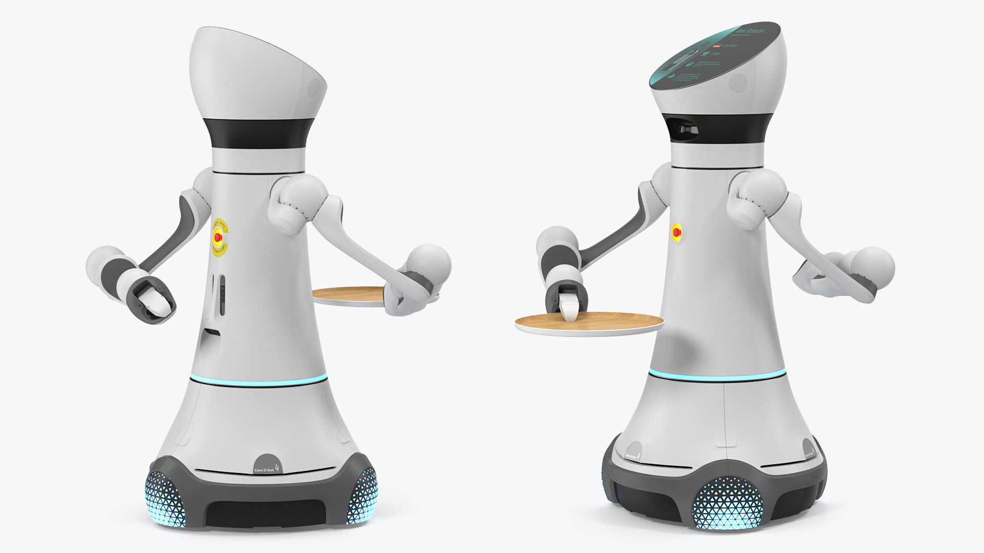 4 service robot tray 3D model - TurboSquid 1602193