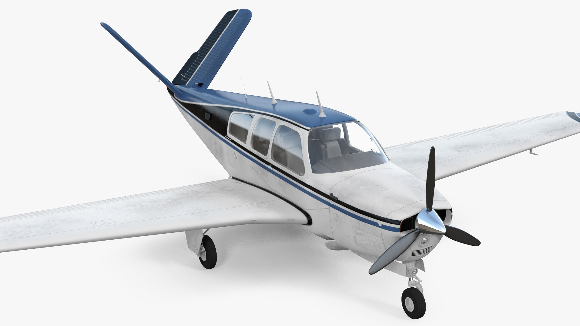 3D civil utility aircraft v model - TurboSquid 1602272