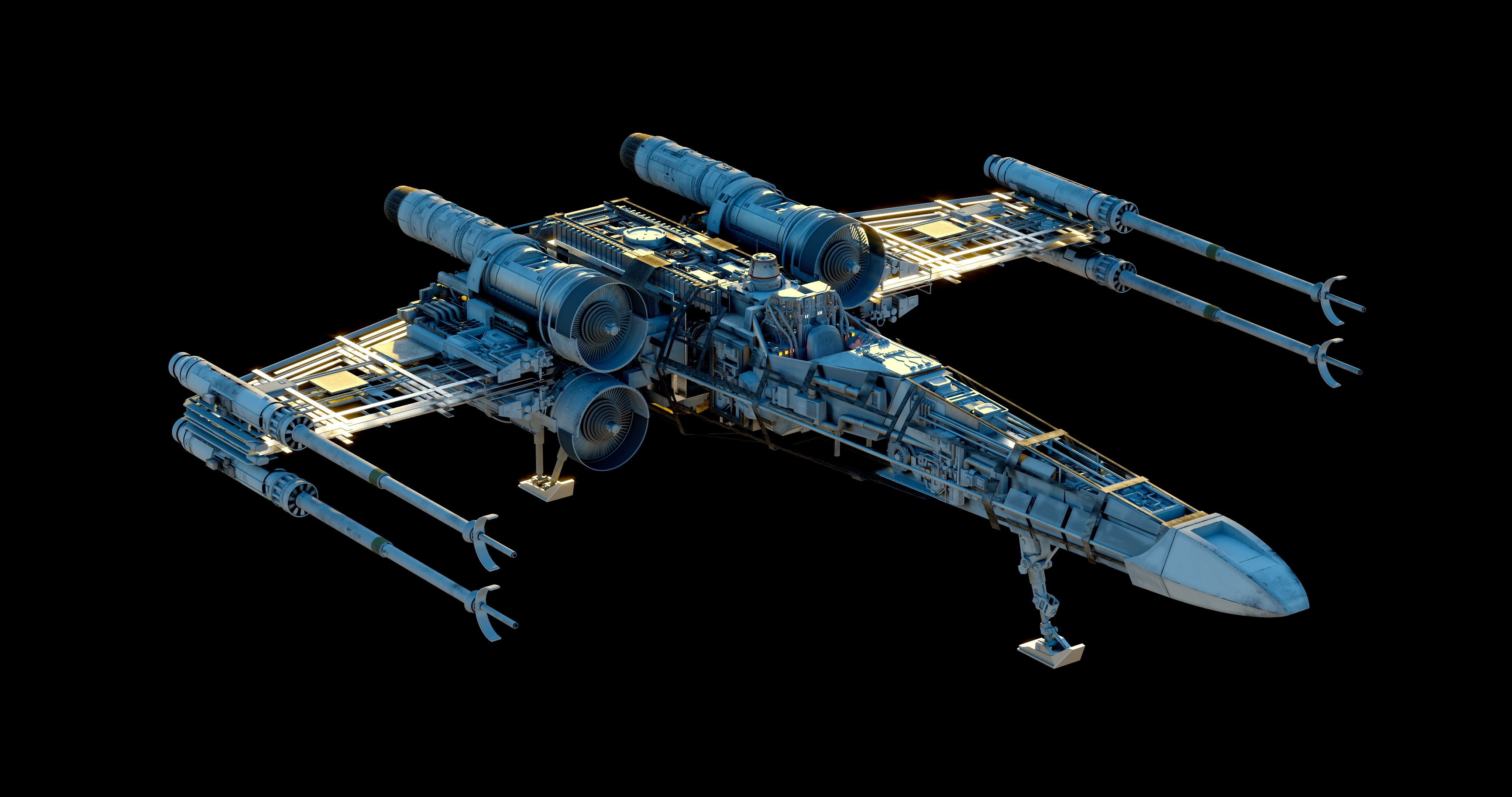 3D x-wing wing - TurboSquid 1602311