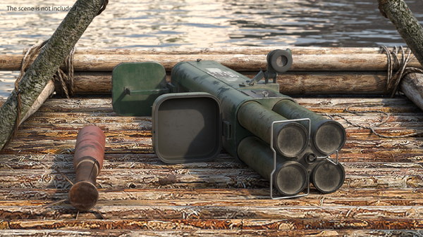 Incendiary rocket launcher m202a1 3D model - TurboSquid 1602422