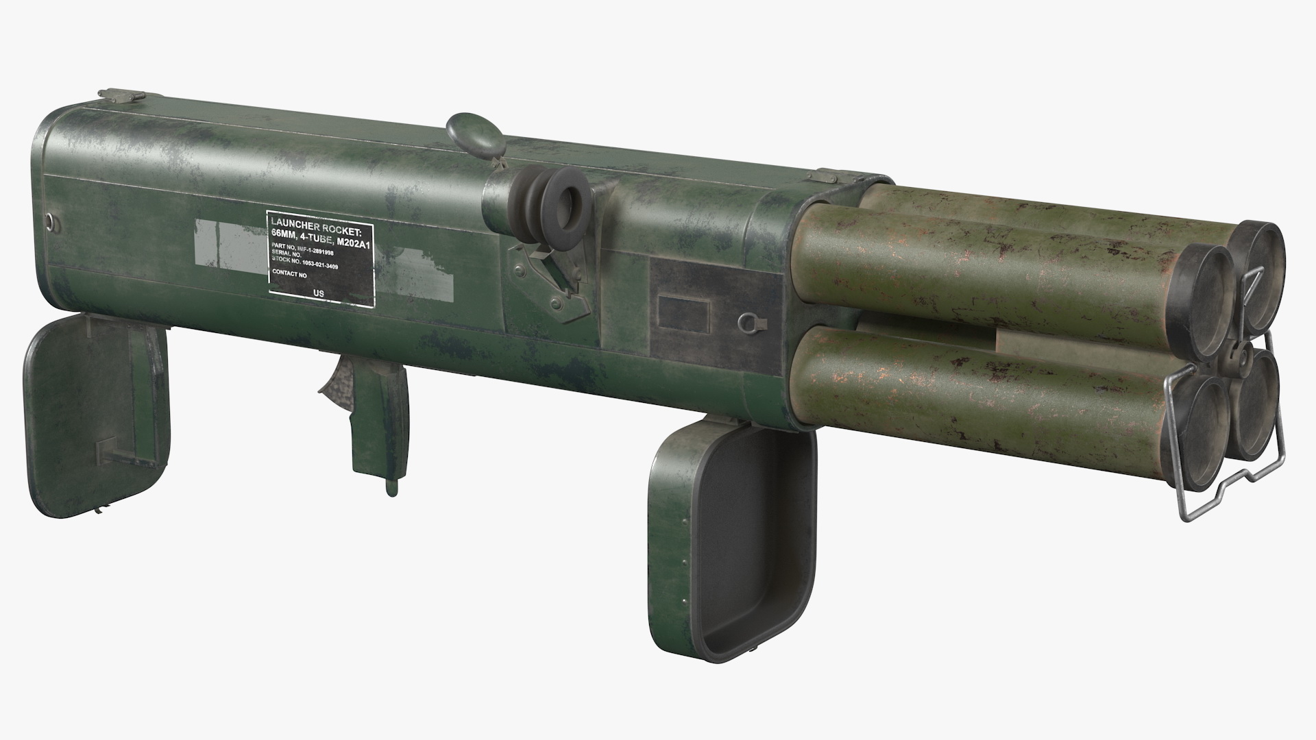 Incendiary rocket launcher m202a1 3D model - TurboSquid 1602422