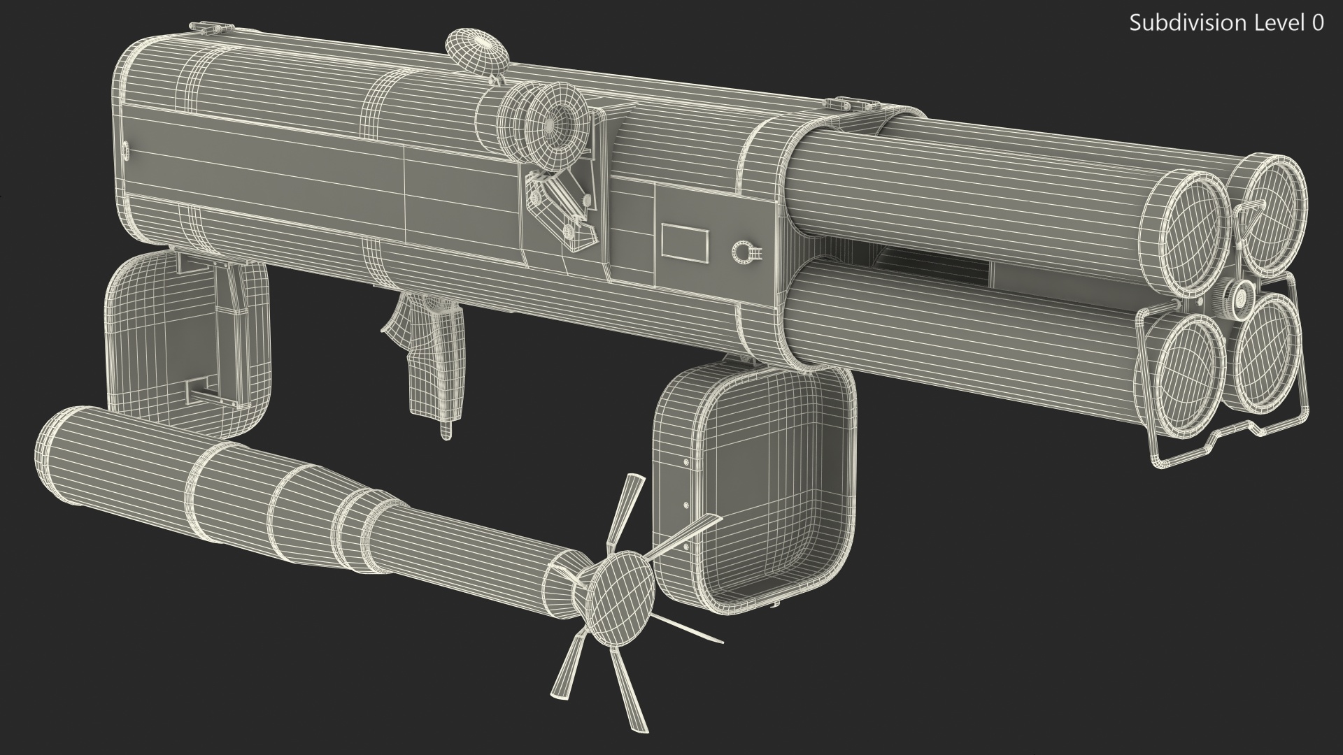 Incendiary rocket launcher m202a1 3D model - TurboSquid 1602422