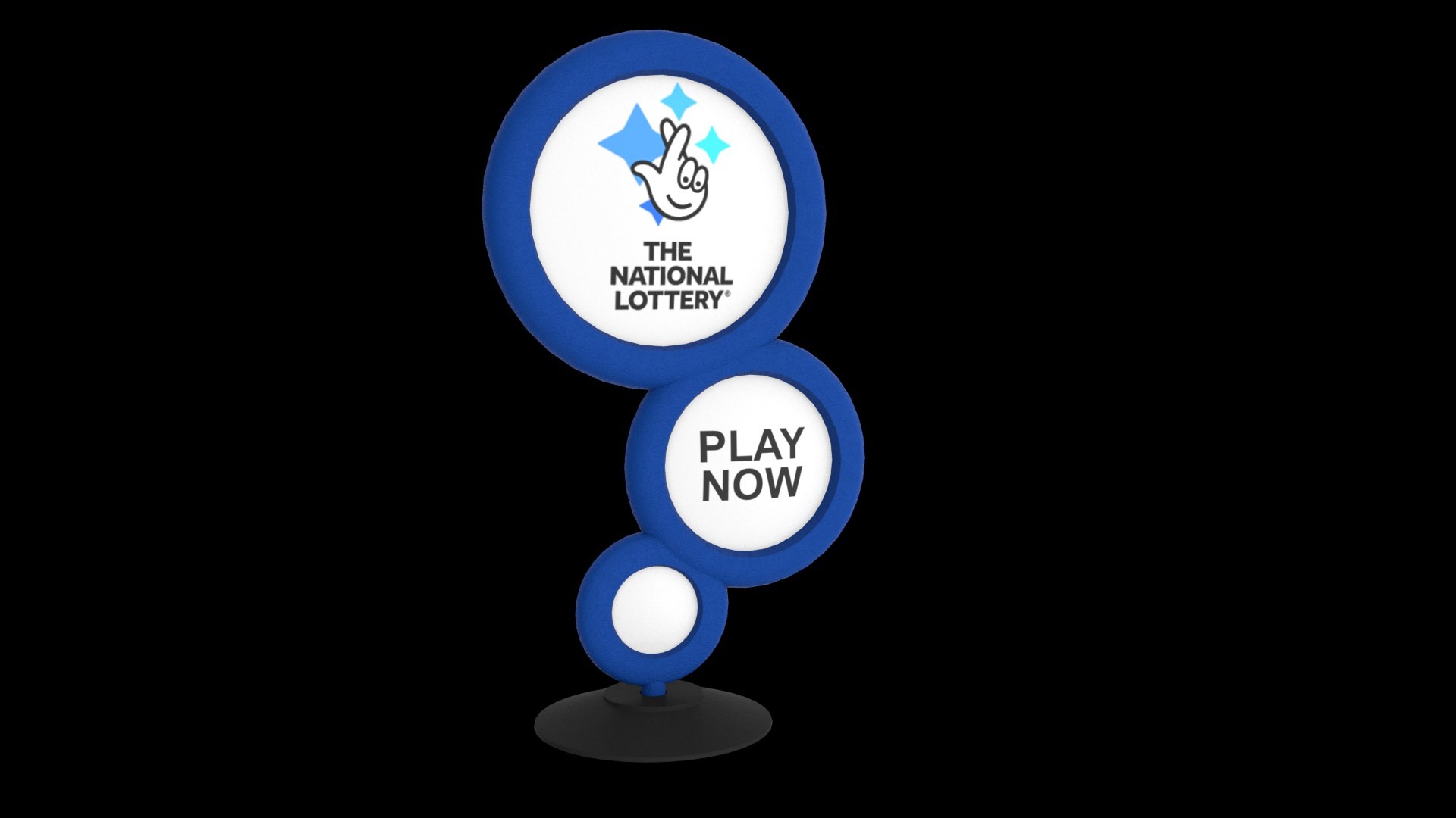 Lottery sign 3D model - TurboSquid 1602377