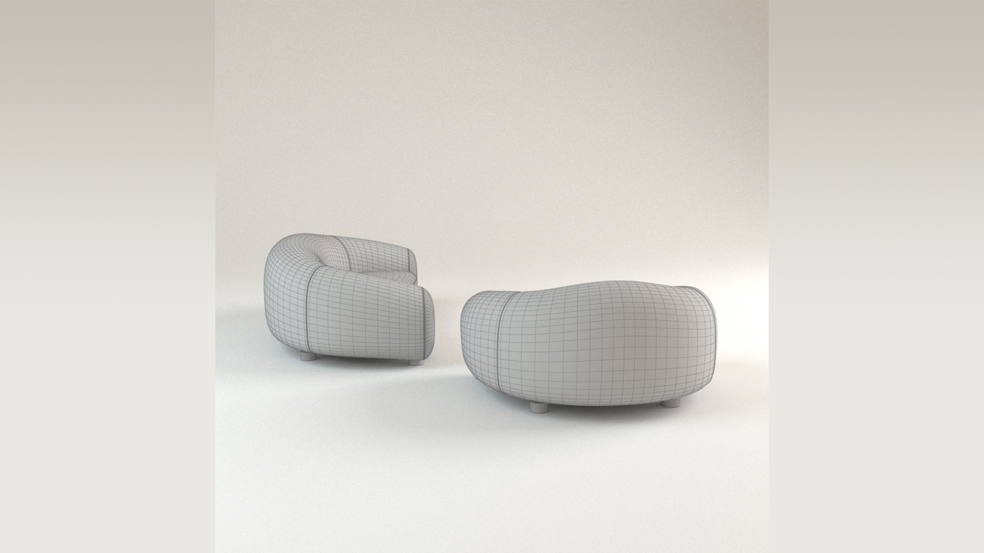 Style polar bear sofa 3D model - TurboSquid 1602367