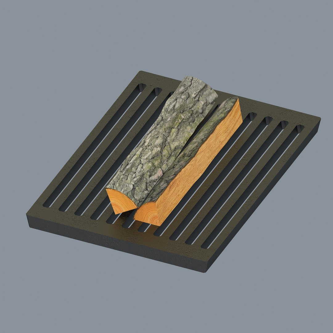 Log grate 3D model - TurboSquid 1602398