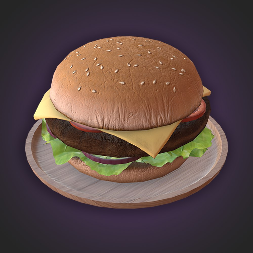 Food beef burger 3D model - TurboSquid 1602478