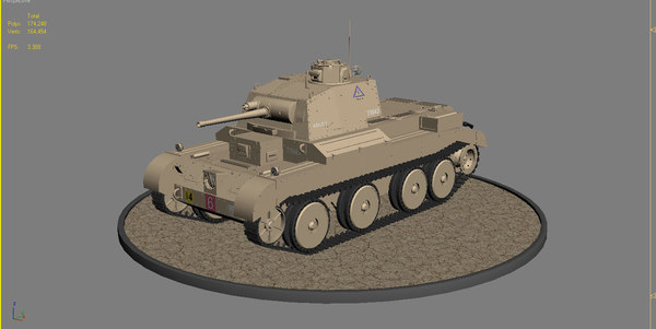 Cruiser mark iii a13 3D model - TurboSquid 1602581