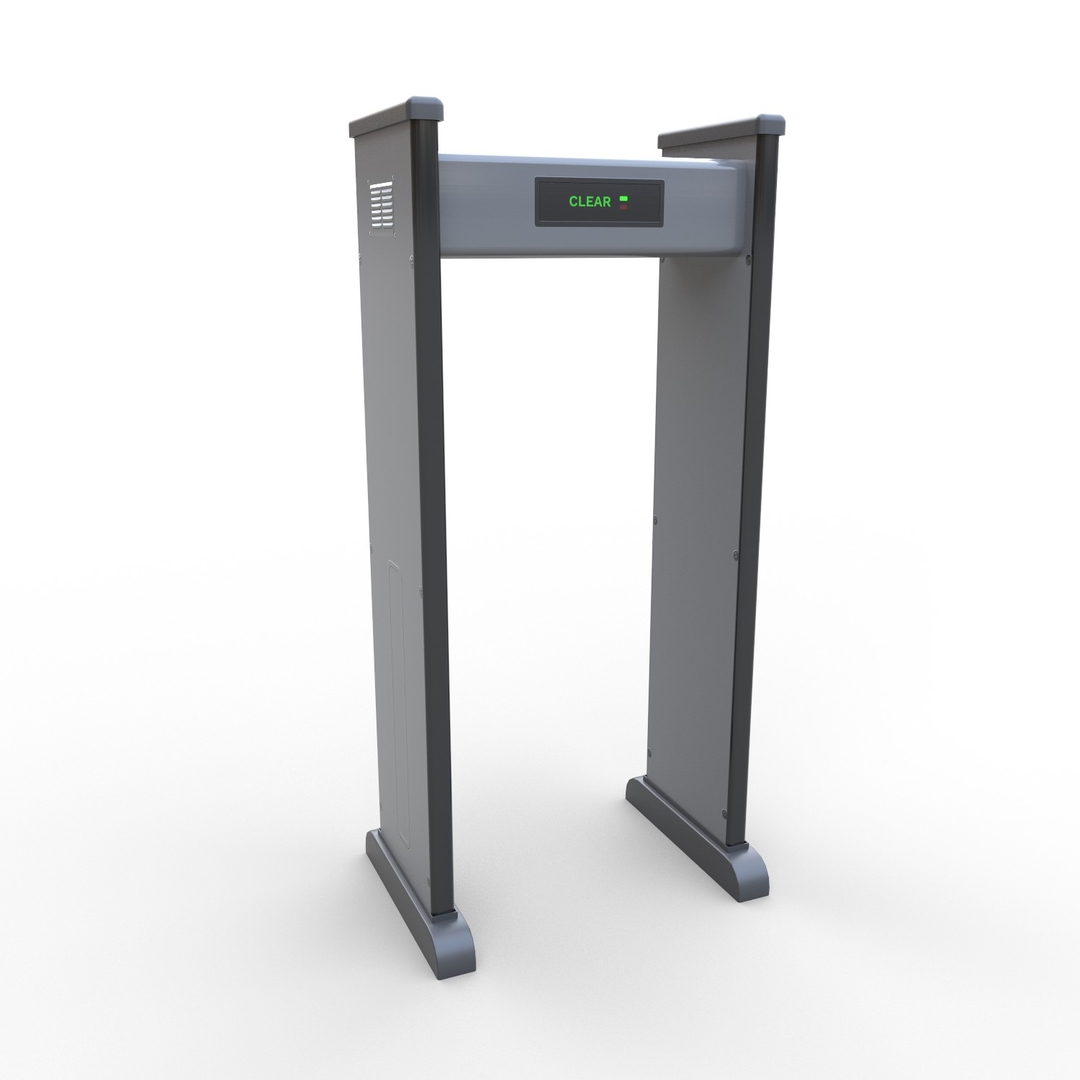 Security metal detector - model - TurboSquid 1602676