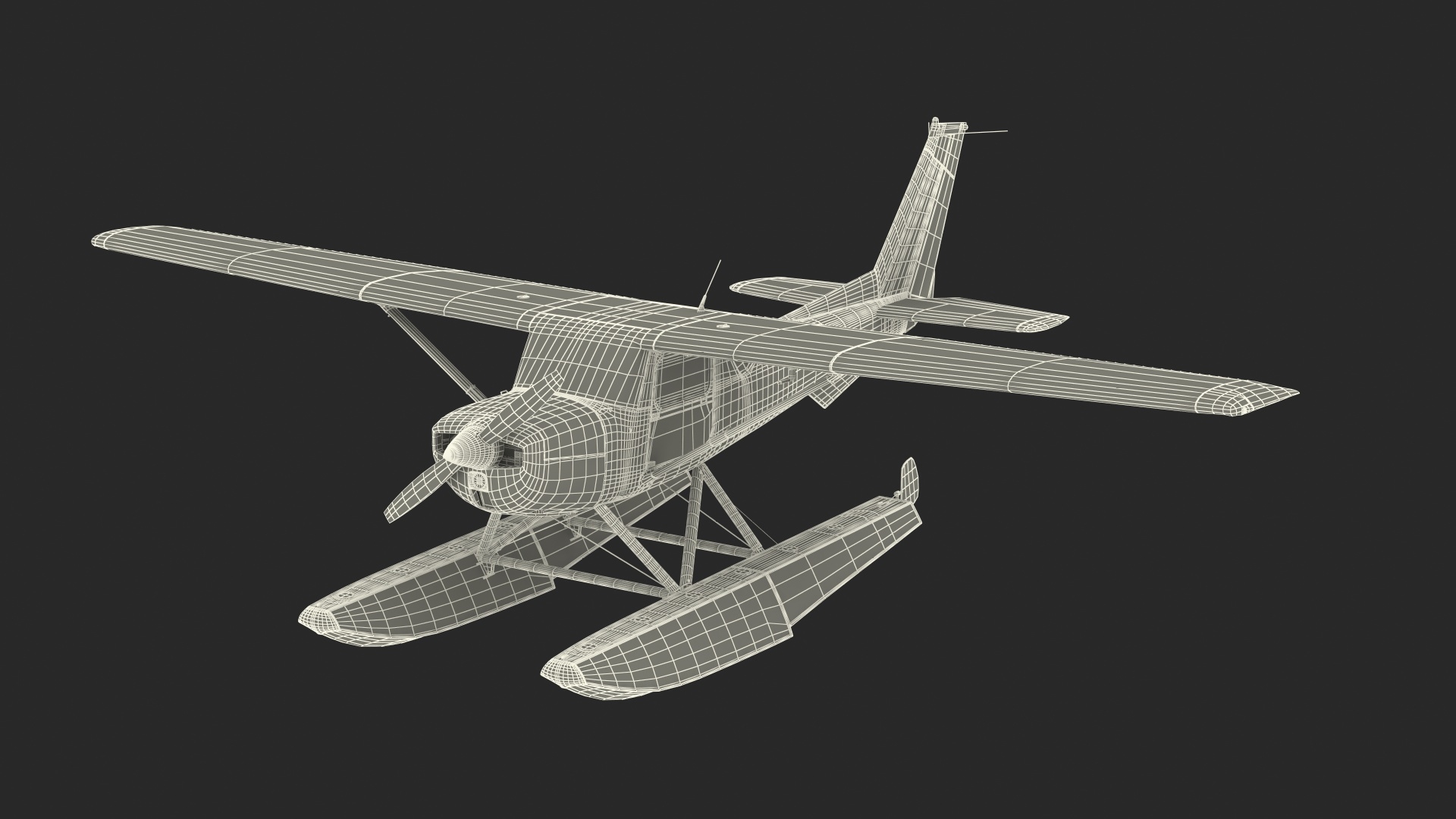 3D light floatplane aircraft airplane - TurboSquid 1602893