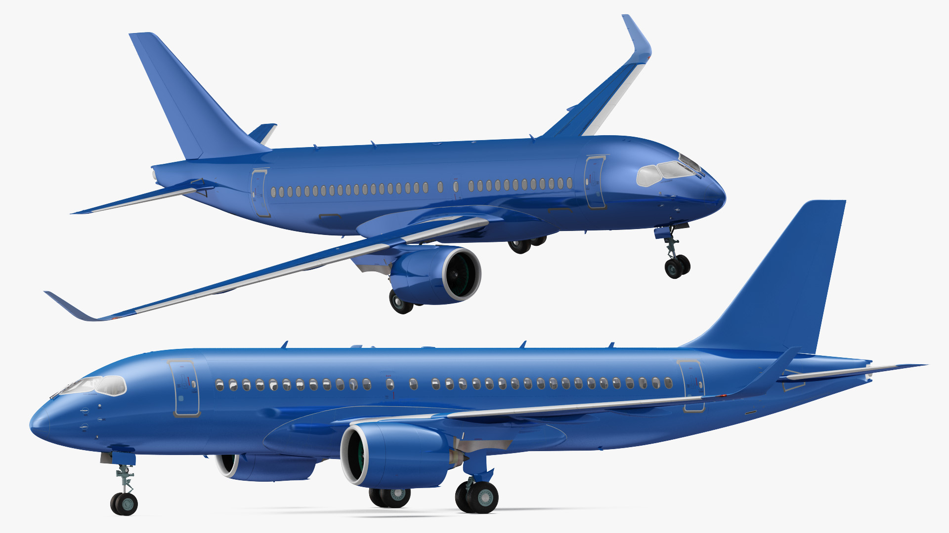 Airbus a220 100 interior 3D model - TurboSquid 1602764