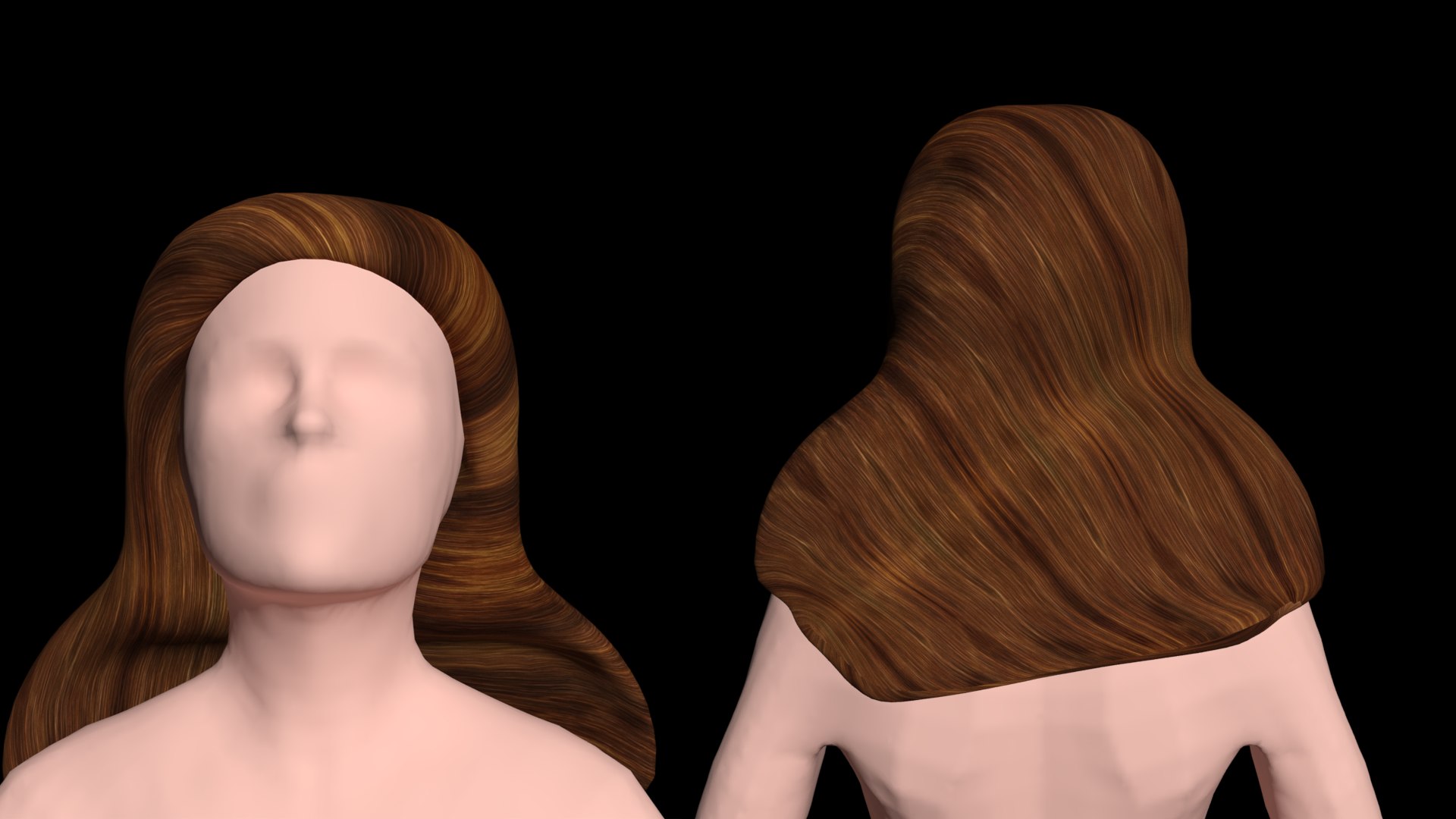Free 3D woman s hair - TurboSquid 1602743