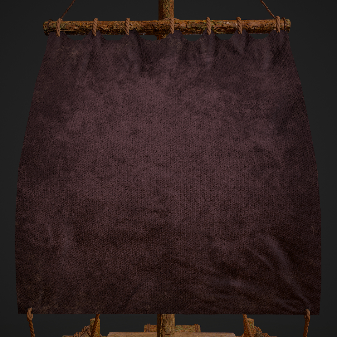 3D medieval raft - TurboSquid 1603173