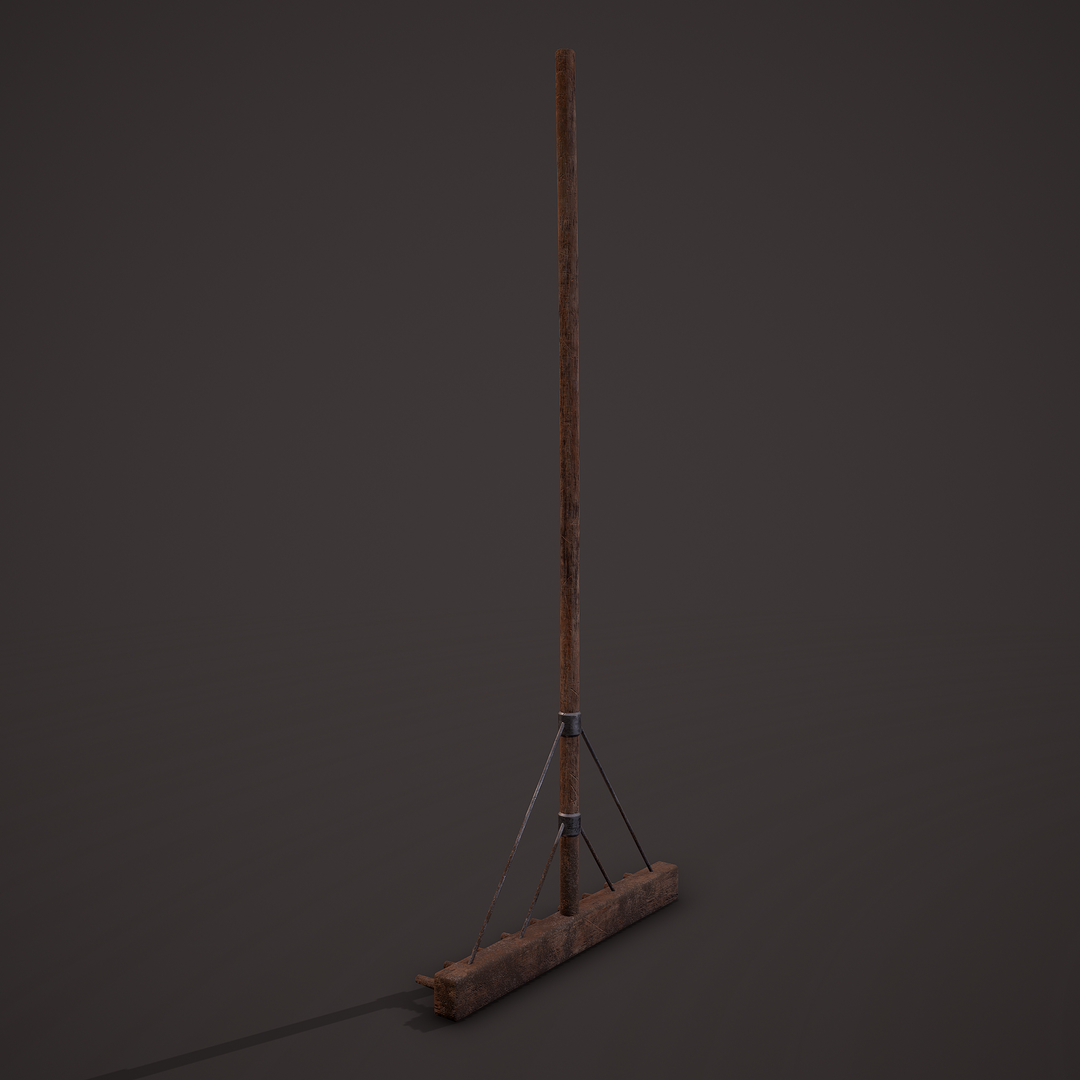 modelo 3d Medieval Rake - TurboSquid 1603176