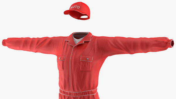 Auto mechanic clothes model - TurboSquid 1603266