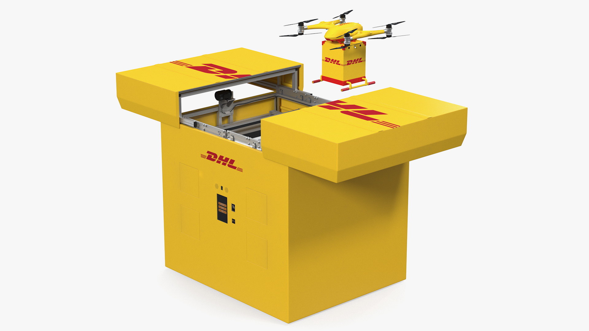 Dhl express station delivery 3D - TurboSquid 1603430